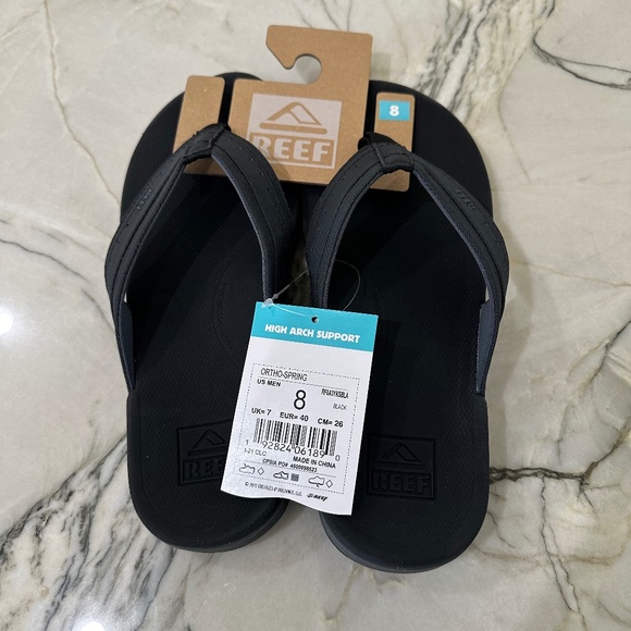 Reef | Shoes | Brand New Mens Reef Slippers Black Size 8 | Poshmark